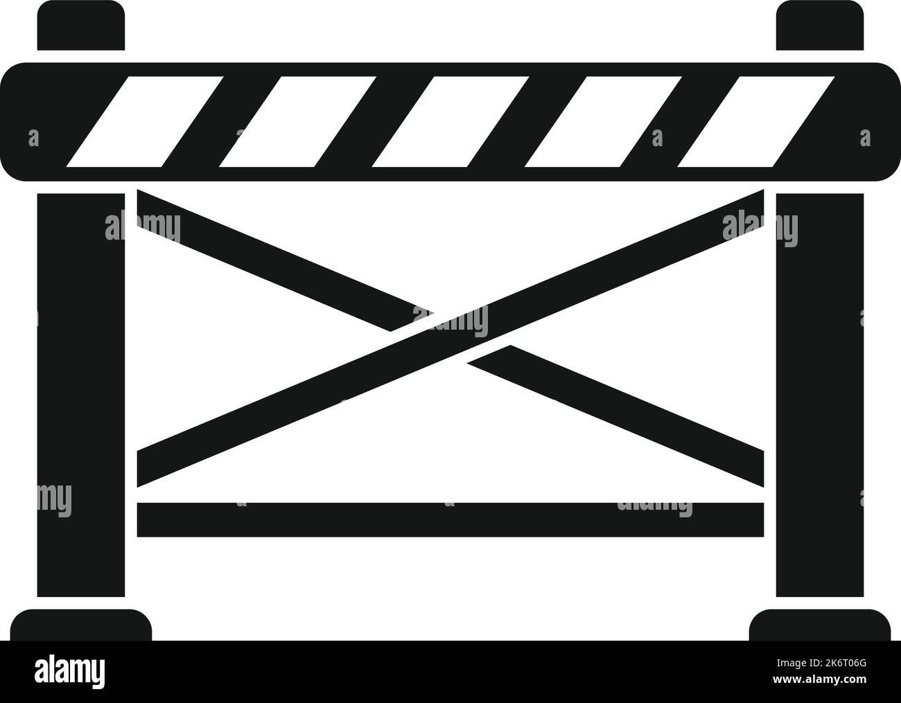 Barrier icon simple vector. Sign railway. Caution control Stock Vector ...