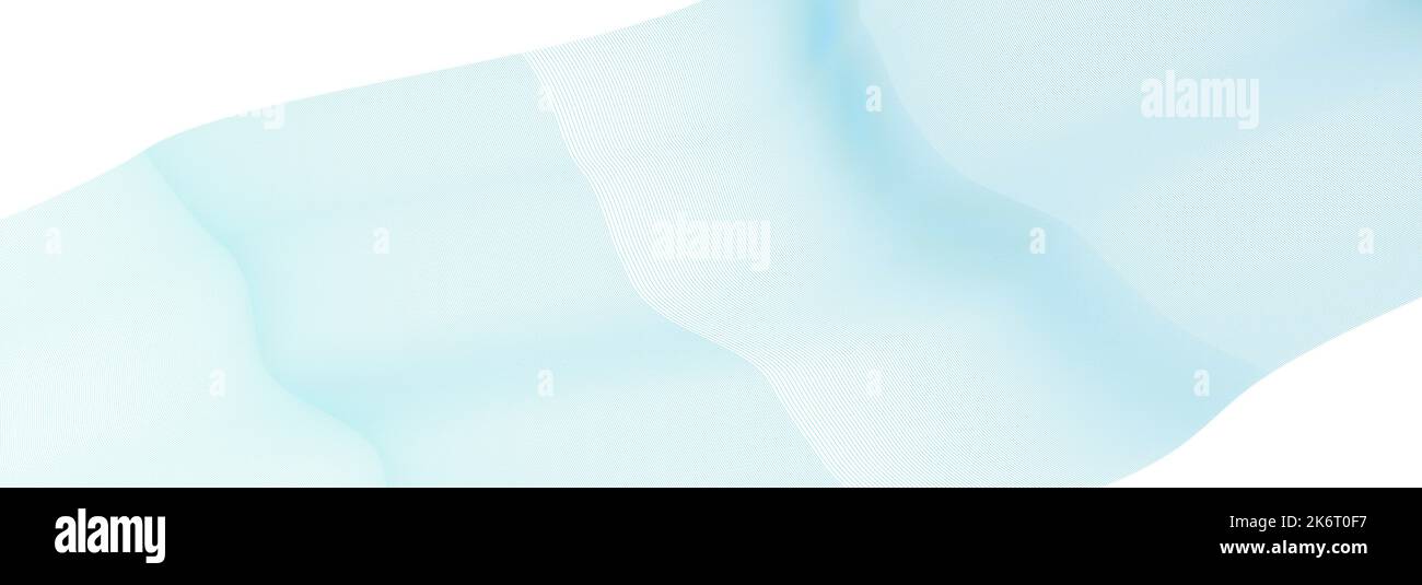 Abstract transparent background with turquoise blue thin lines. Subtle vector graphic pattern ...