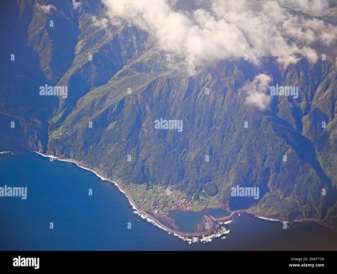 Portugal, Azores, Pico Island, aerial view Stock Photo - Alamy