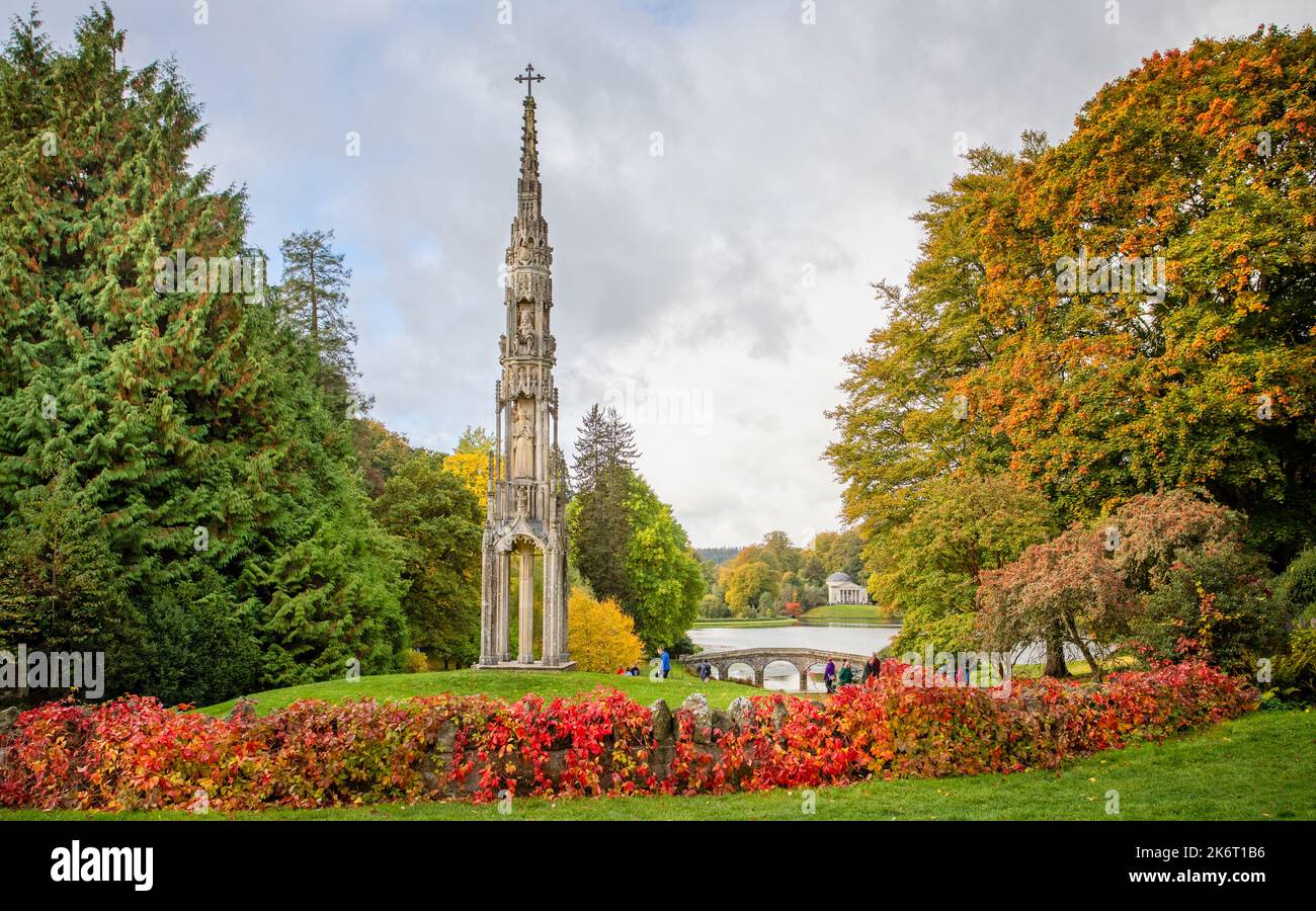 Bristol High Cross moved to Stourhead in 1765 with Stourhead lake and ...