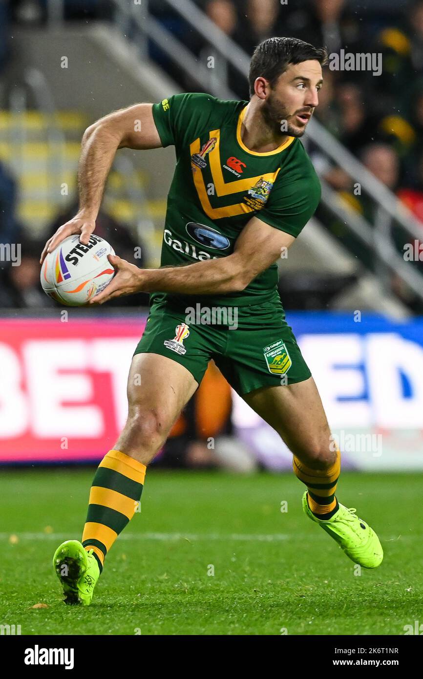 Ben Hunt of Australia in action during the Rugby League World Cup 2021 ...