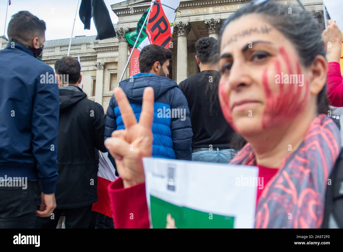 Iranian community of the uk keep the protest alive outside the troubled ...