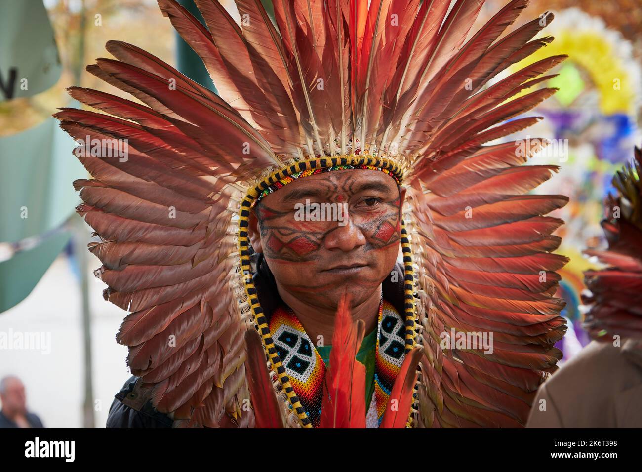 Paris, France. 15th Oct, 2022. Indigenous tribal leaders from the ...