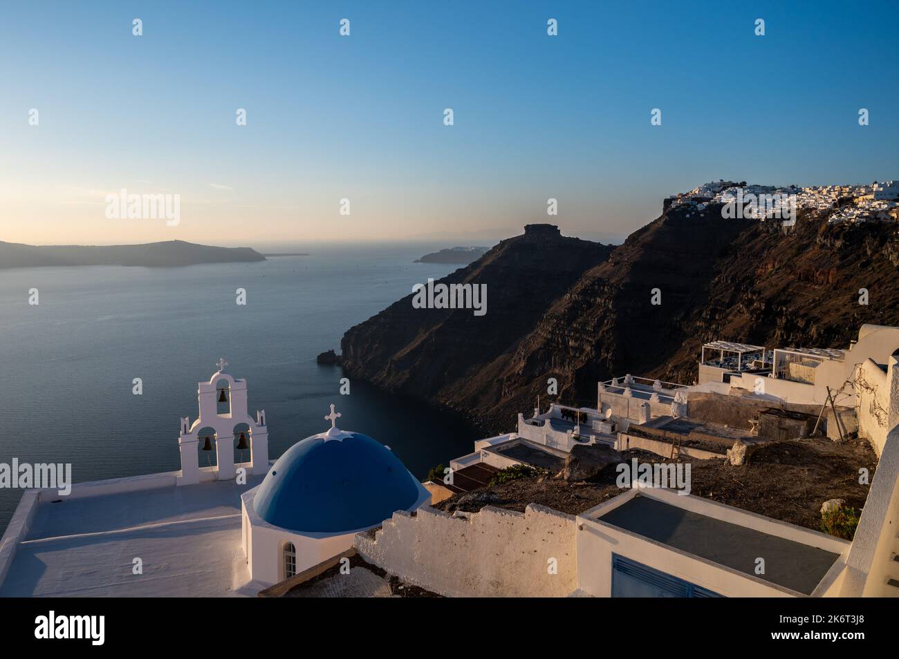 View of The Three Bells of Fira, officially known as The Catholic ...