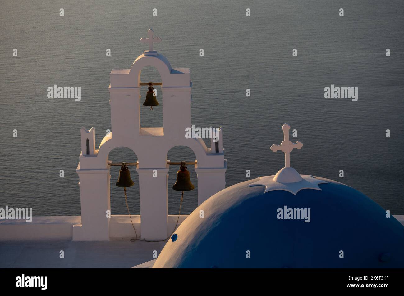 View of The Three Bells of Fira, officially known as The Catholic ...