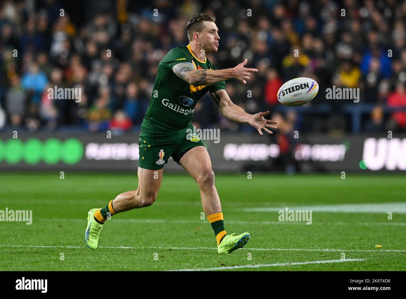 Cameron Munster of Australia in action during the Rugby League World ...