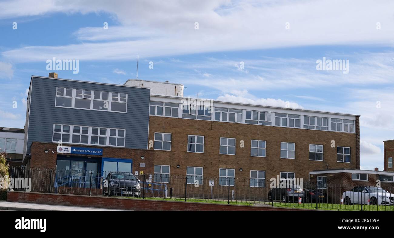 margate police station in margate town,east kent,thanet,uk october 2022 ...