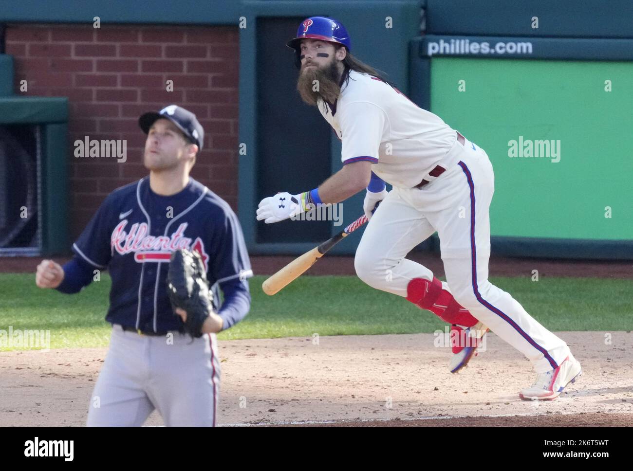 Philadelphia, USA. 15th Oct, 2022. Philadelphia Phillies Brandon Marsh ...