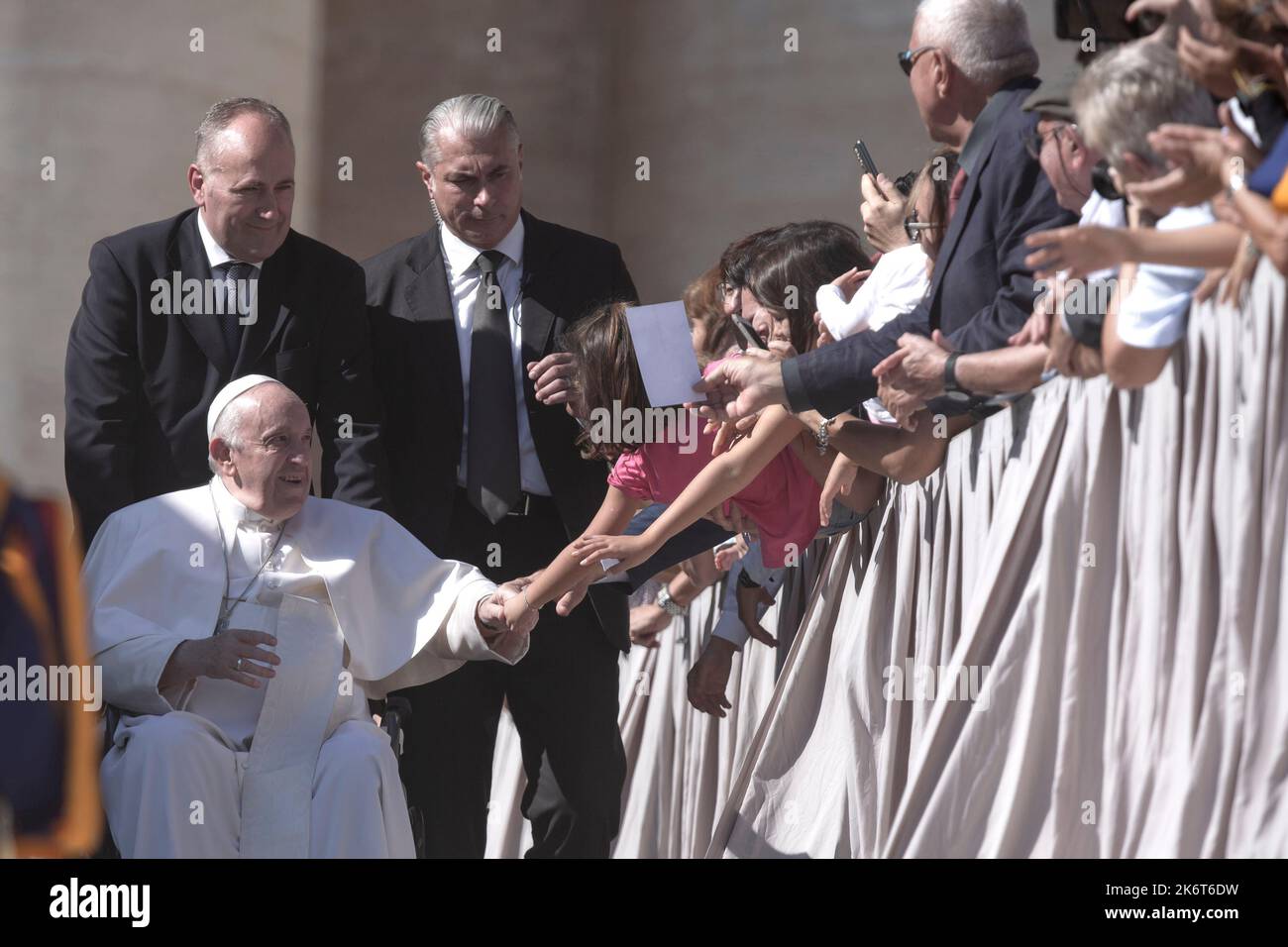 Vatican City, Vatican, 15 October 2022. Pope Francis meets with members ...