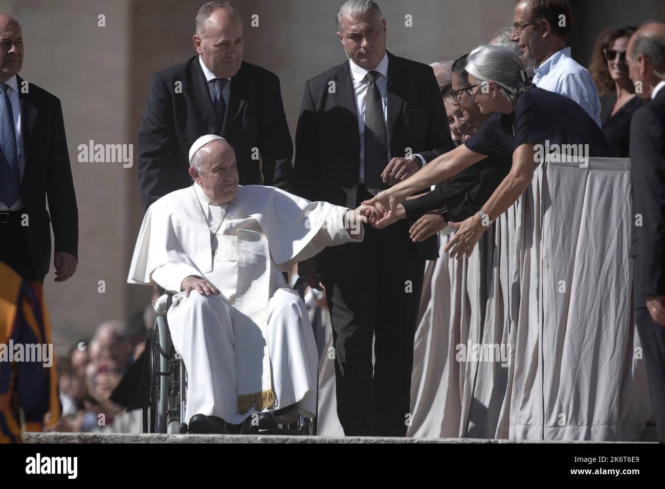 Vatican City, Vatican, 15 October 2022. Pope Francis meets with members ...