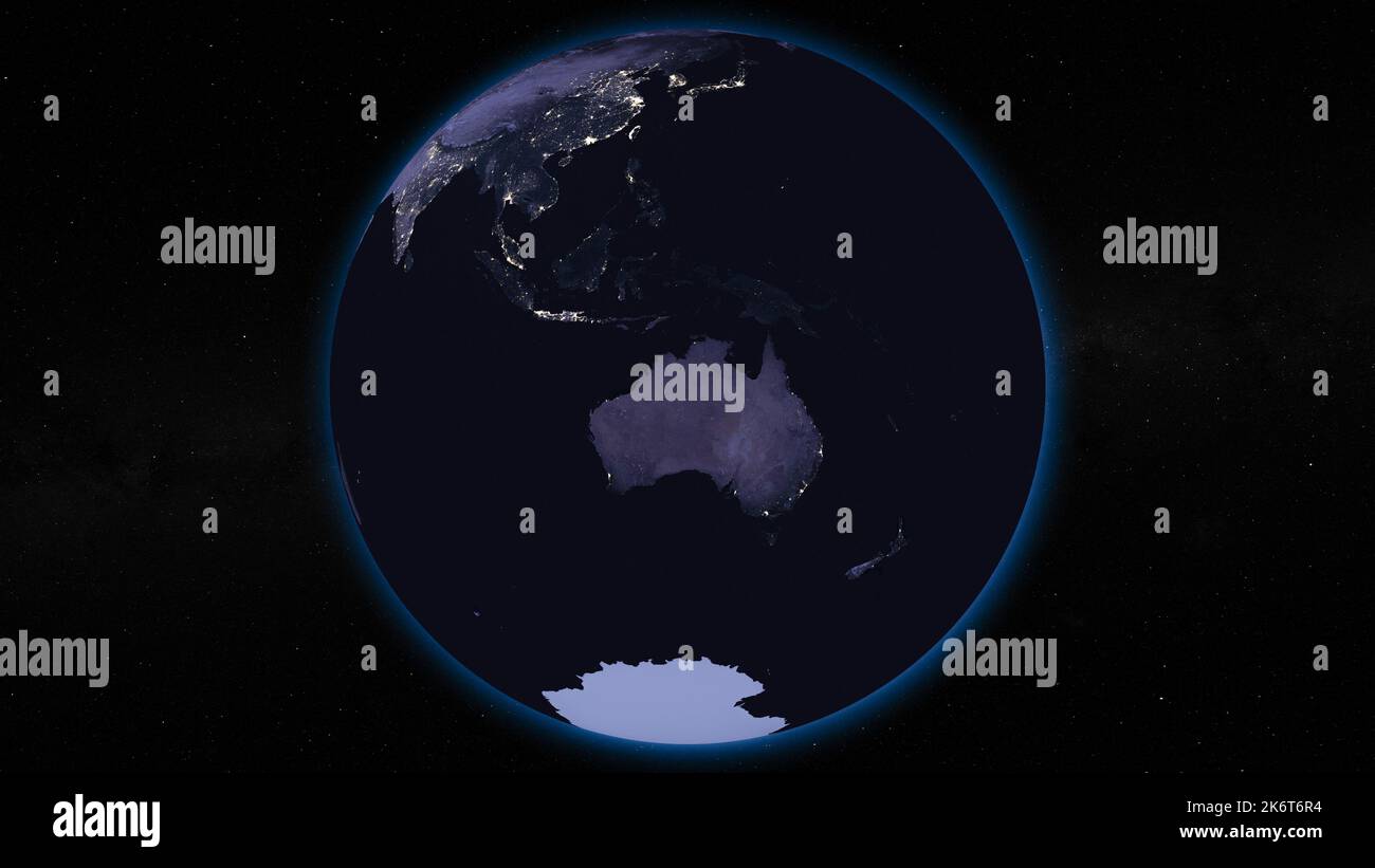 Earth australia globe eclipse hi-res stock photography and images - Alamy