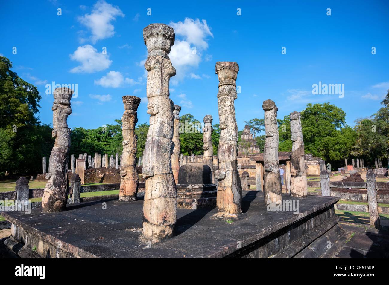 Nissanka Latha Mandapaya in Polonnaruwa ruins. Unesco world heritage on ...