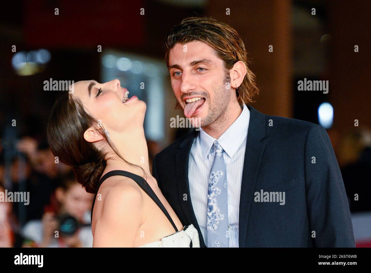 ROME, ITALY - OCTOBER 15: Matilda De Angelis and Pietro Castellitto ...