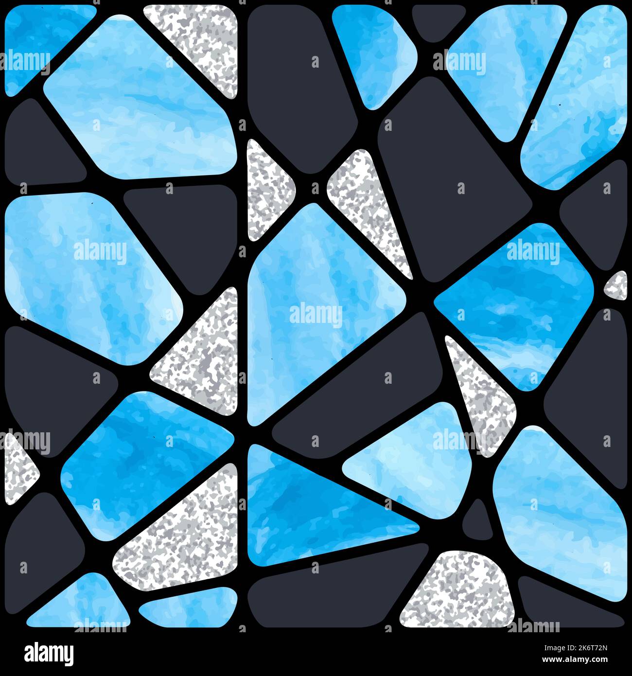 Stained glass window geometric pattern Stock Vector Images - Alamy