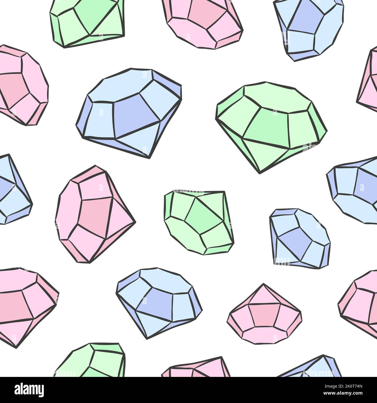 Seamless diamond pattern in pastel colors Stock Vector Image & Art - Alamy