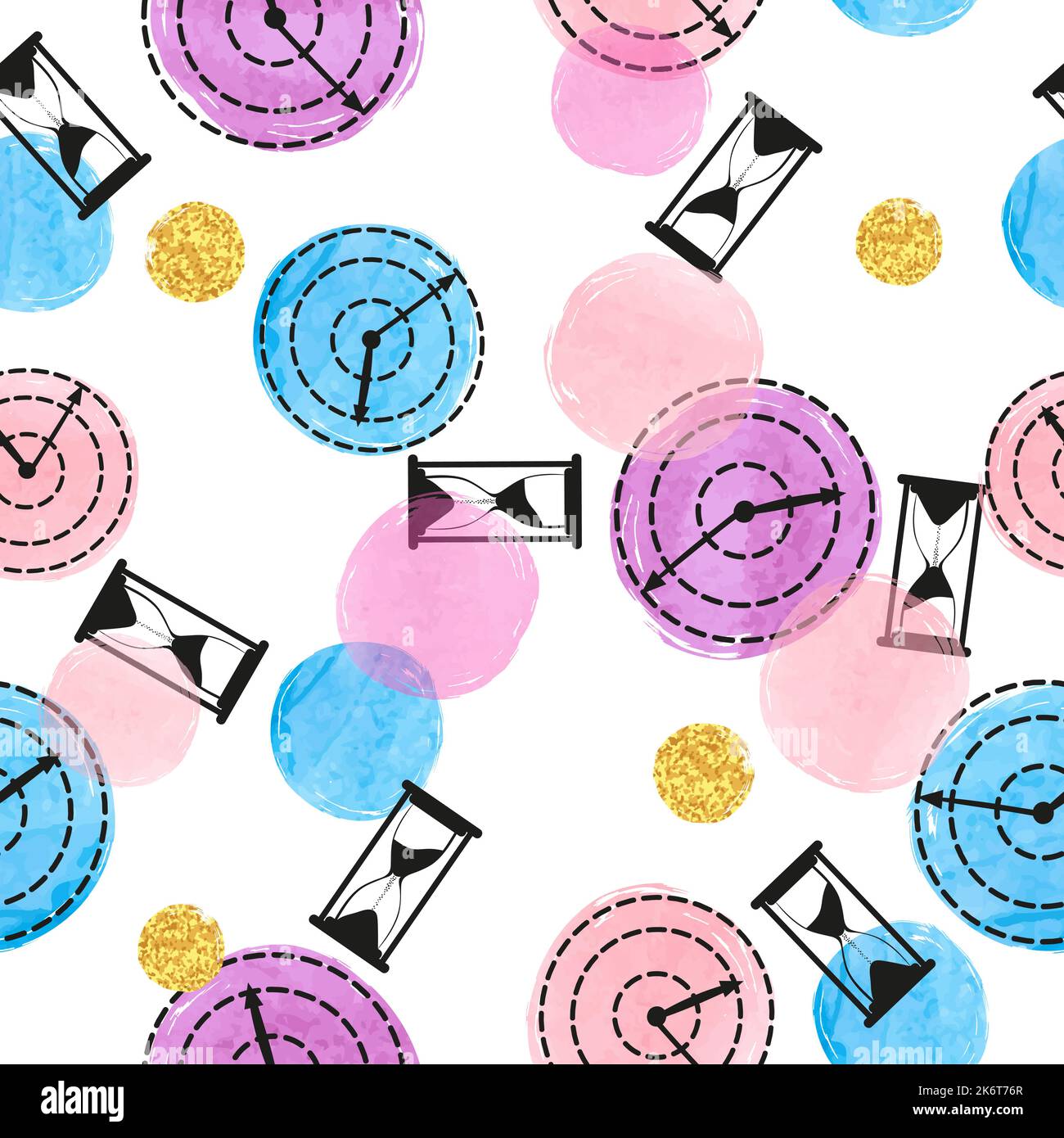 Repeating clock Stock Vector Images - Alamy