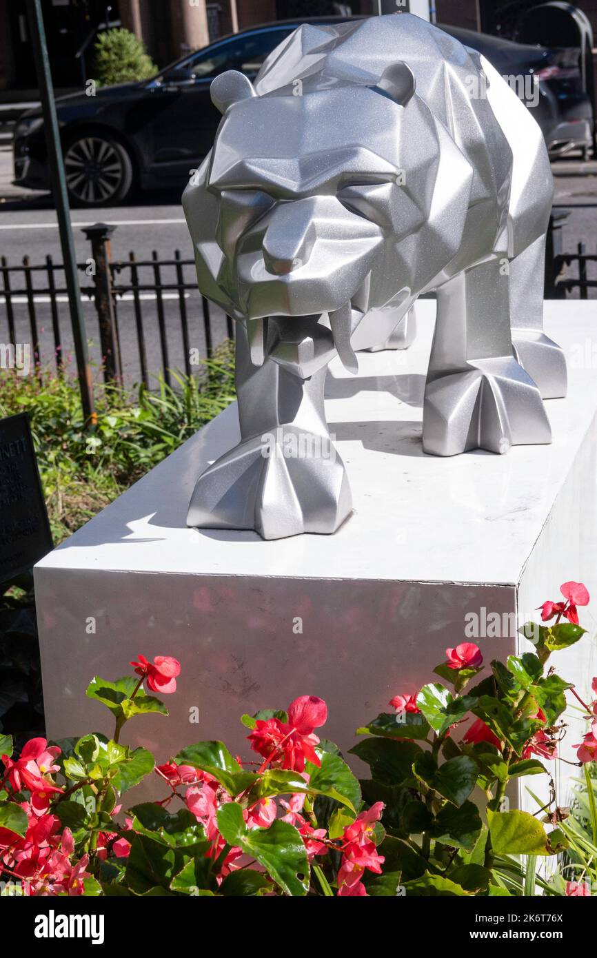 Idriss B installation of whimsical animal creatures are on display in ...