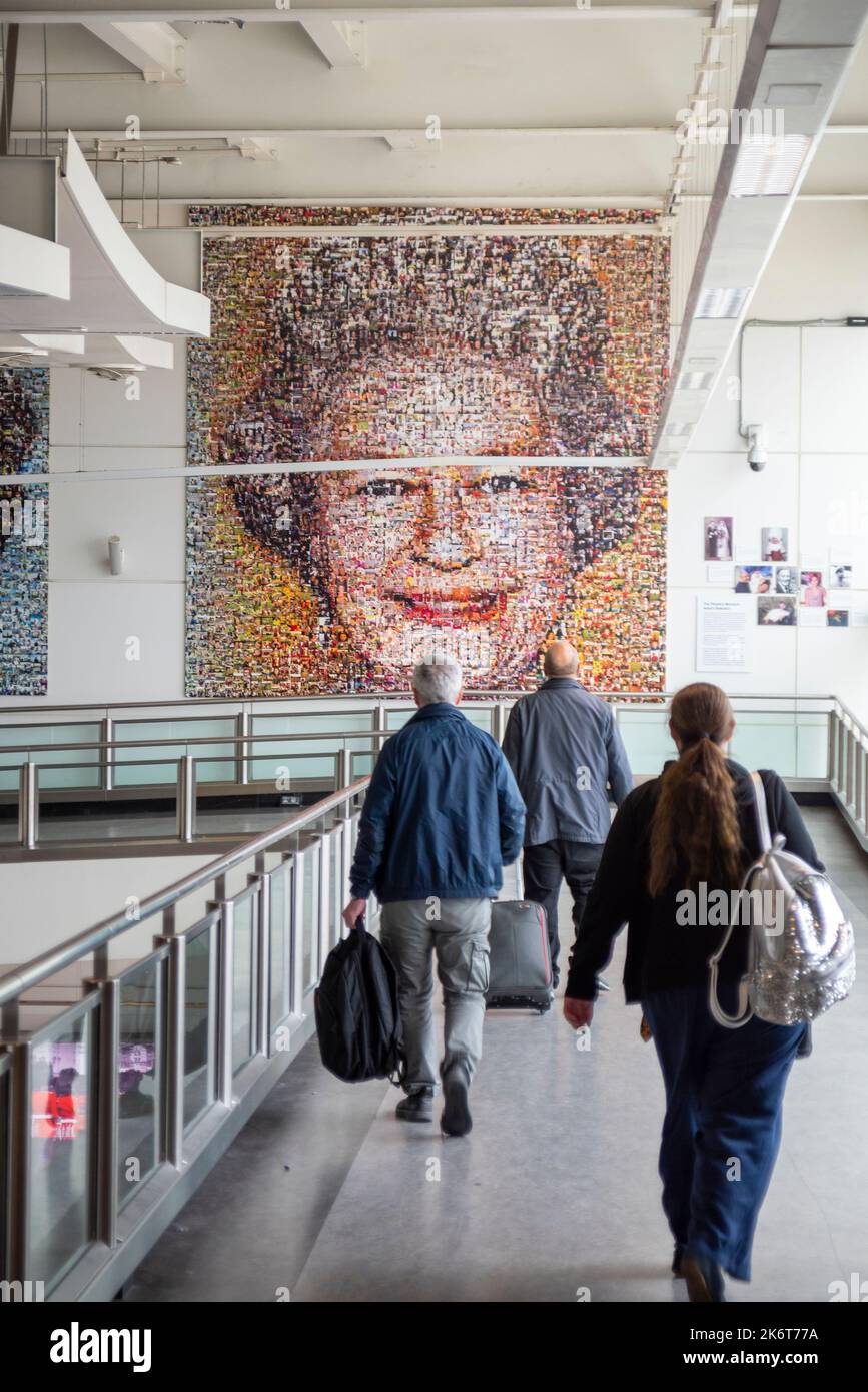 The People's Monarch mosaic. Queen Elizabeth II artwork created from ...