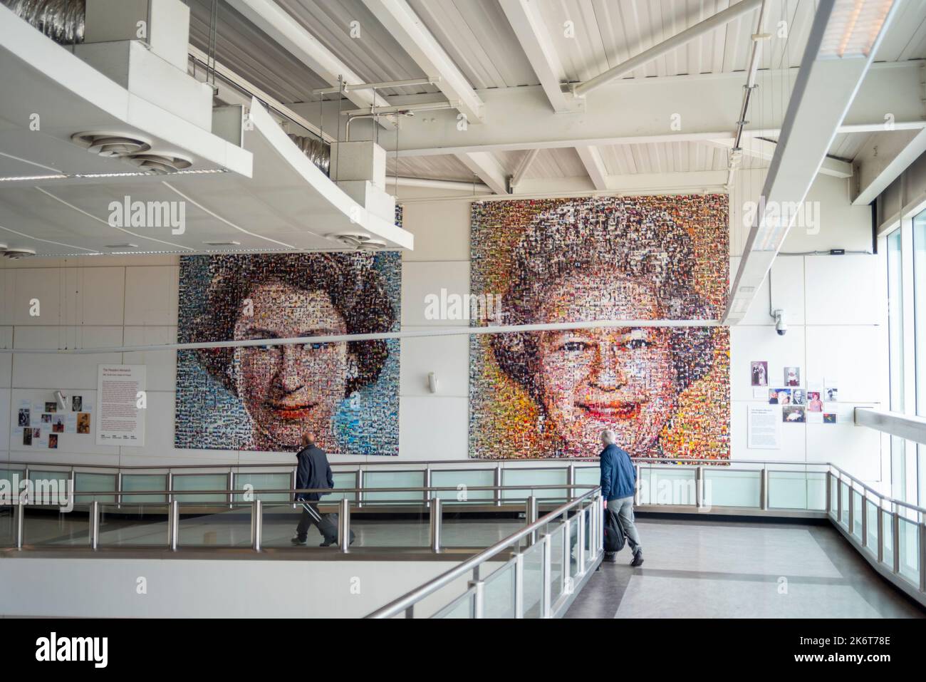 The People's Monarch mosaic. Queen Elizabeth II artwork created from ...