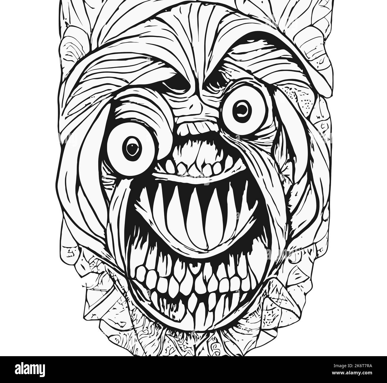Faces coloring pages hi-res stock photography and images - Alamy