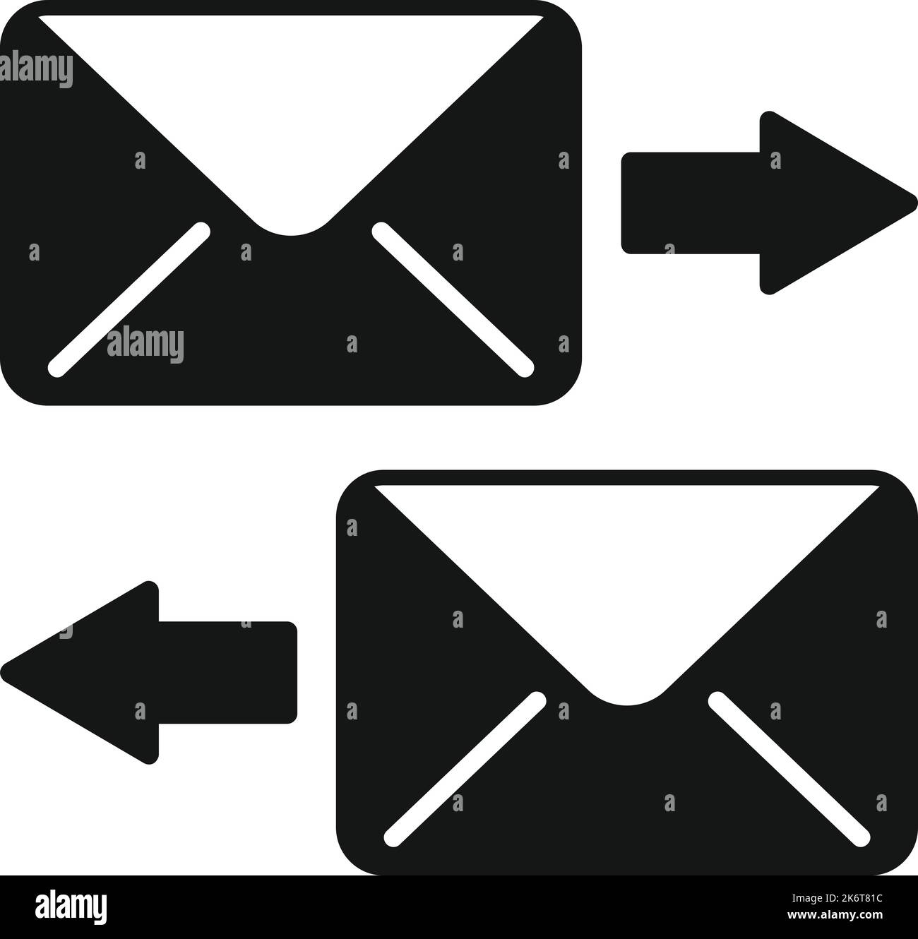 Send receive mail icon simple vector. Call contact. Email page Stock ... Send receive mail icon simple vector. Call contact. Email page Stock ...
