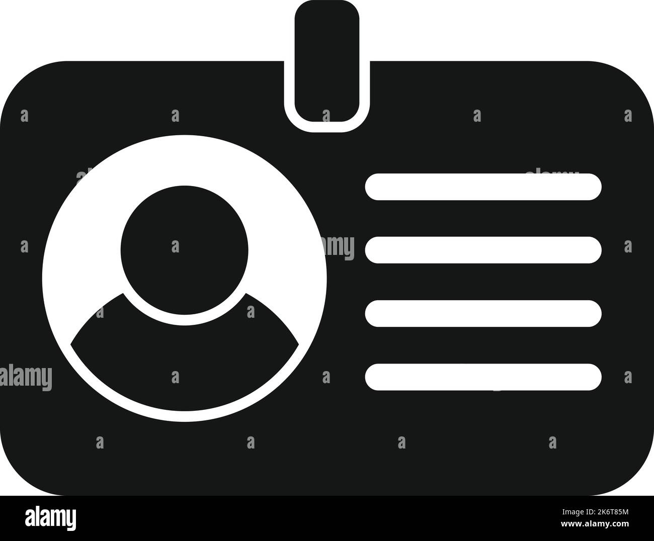 Id card icon simple vector. Contact customer. Guide location Stock ...