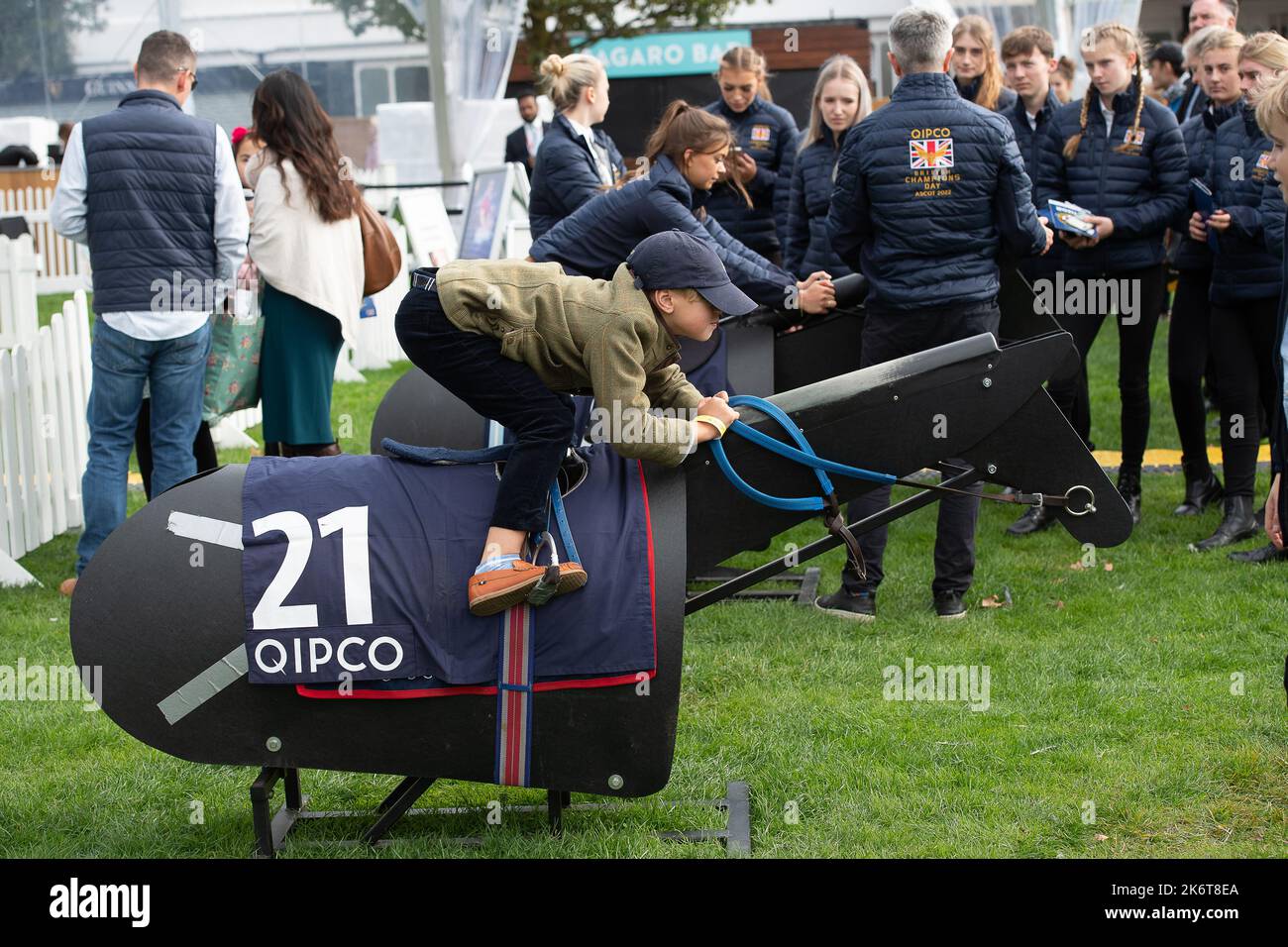 Ascot, Berkshire, UK. 15th October, 2022. Charlie Harrison-Gigney aged ...