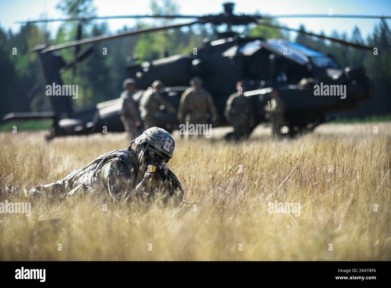 Troopers assigned to Delta Troop, 4-6 Air Cavalry Squadron, 16th Combat ...