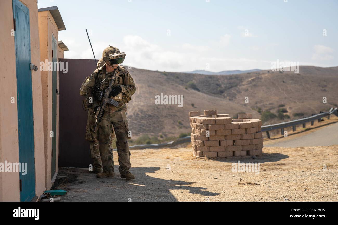 U.S. Army Pfc. Brandon Rivoire assigned to Charlie Troop, 3rd Brigade Combat Team, 82nd Airborne ...