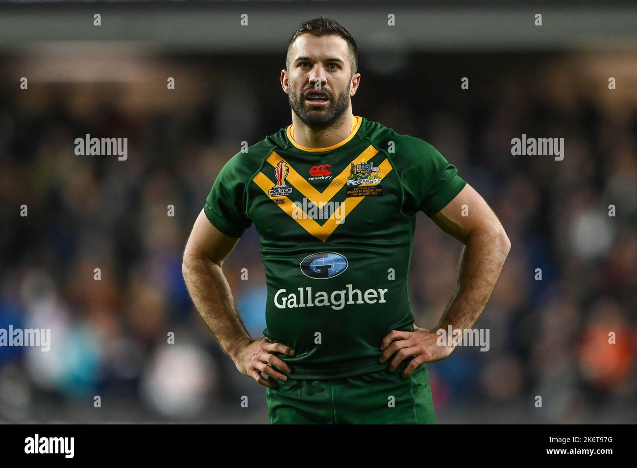 James Tedesco of Australia during the Rugby League World Cup 2021 match ...