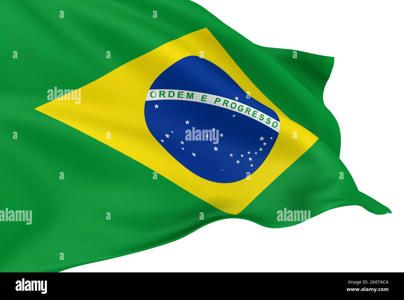 Waving brazilian flag hi-res stock photography and images - Alamy