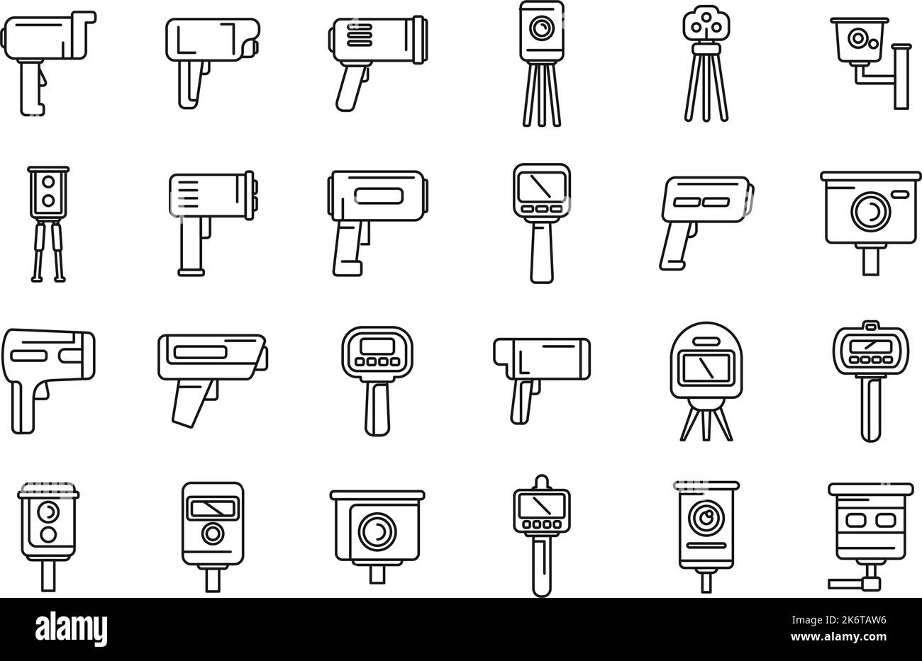 Radar security camera equipment Cut Out Stock Images & Pictures - Alamy