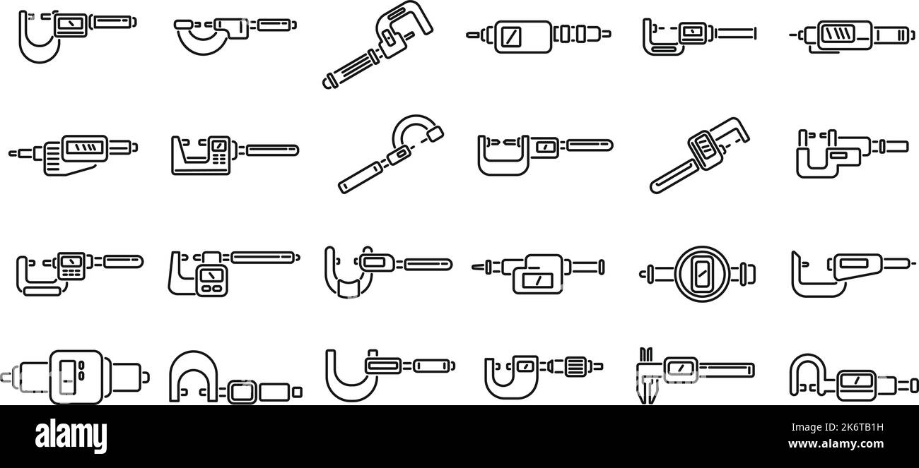 Machinist caliper Stock Vector Images - Alamy