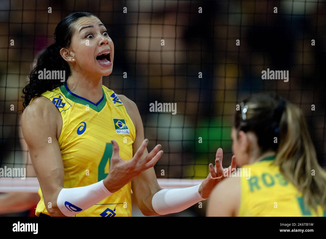 APELDOORN - Brazil's Ana Carolina Da Silva in the game against Serbia ...