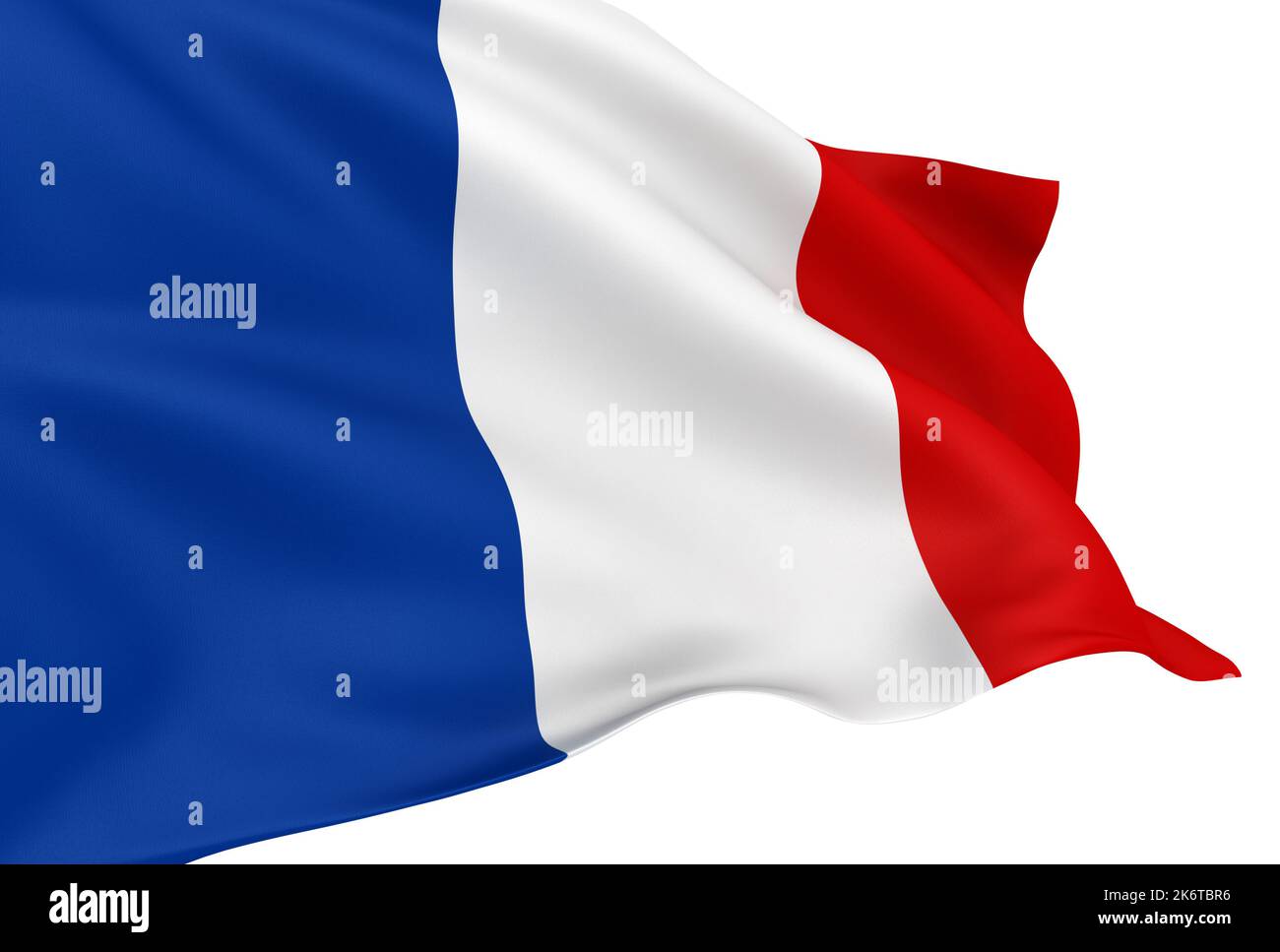 Waving french flag hi-res stock photography and images - Alamy