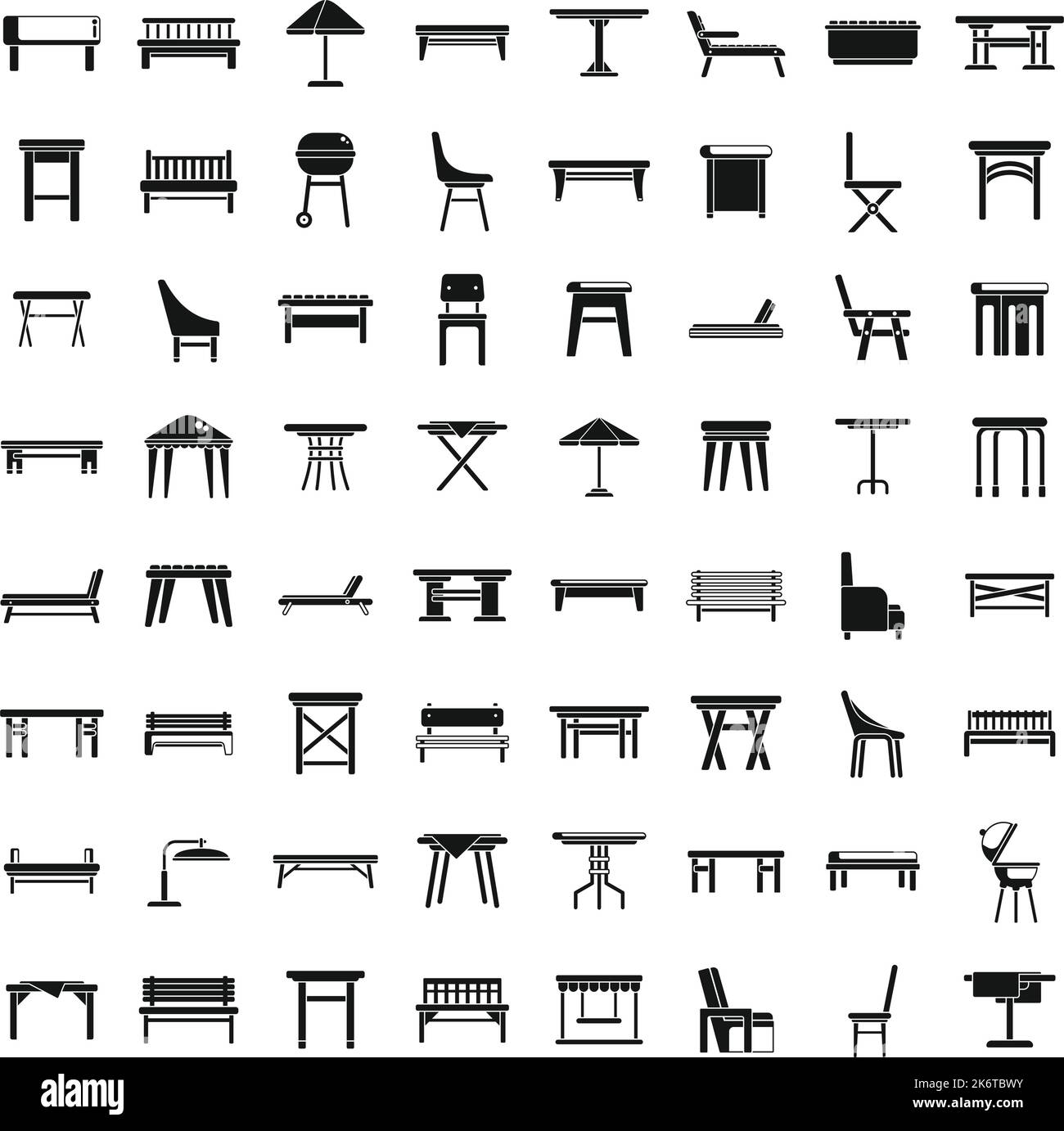 Table picnic bench top Cut Out Stock Images & Pictures - Alamy