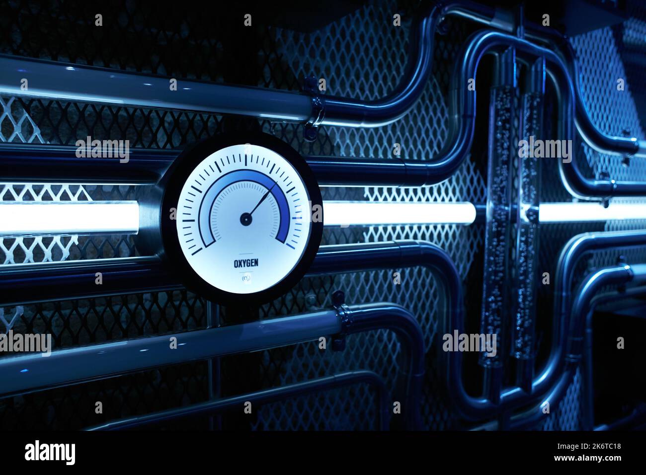 Industrial concept. Equipment of the Boiler House, Valves, Tubes ...