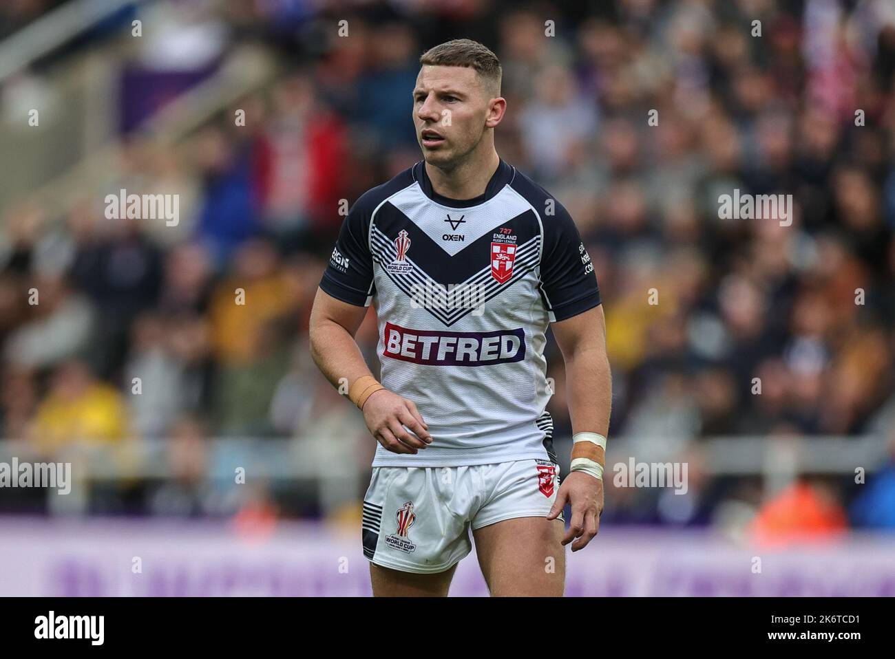 George Williams of England during the Rugby League World Cup 2021 match ...