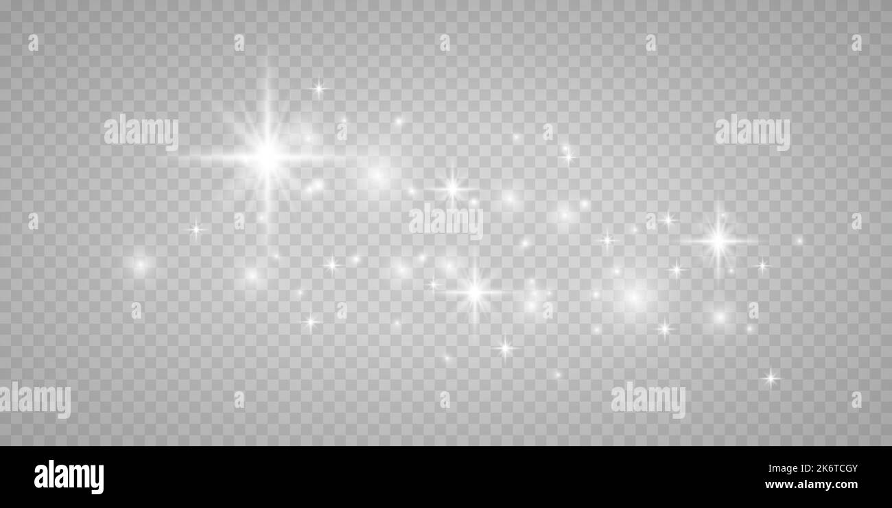 White png dust light. Bokeh light lights effect background. Christmas ...