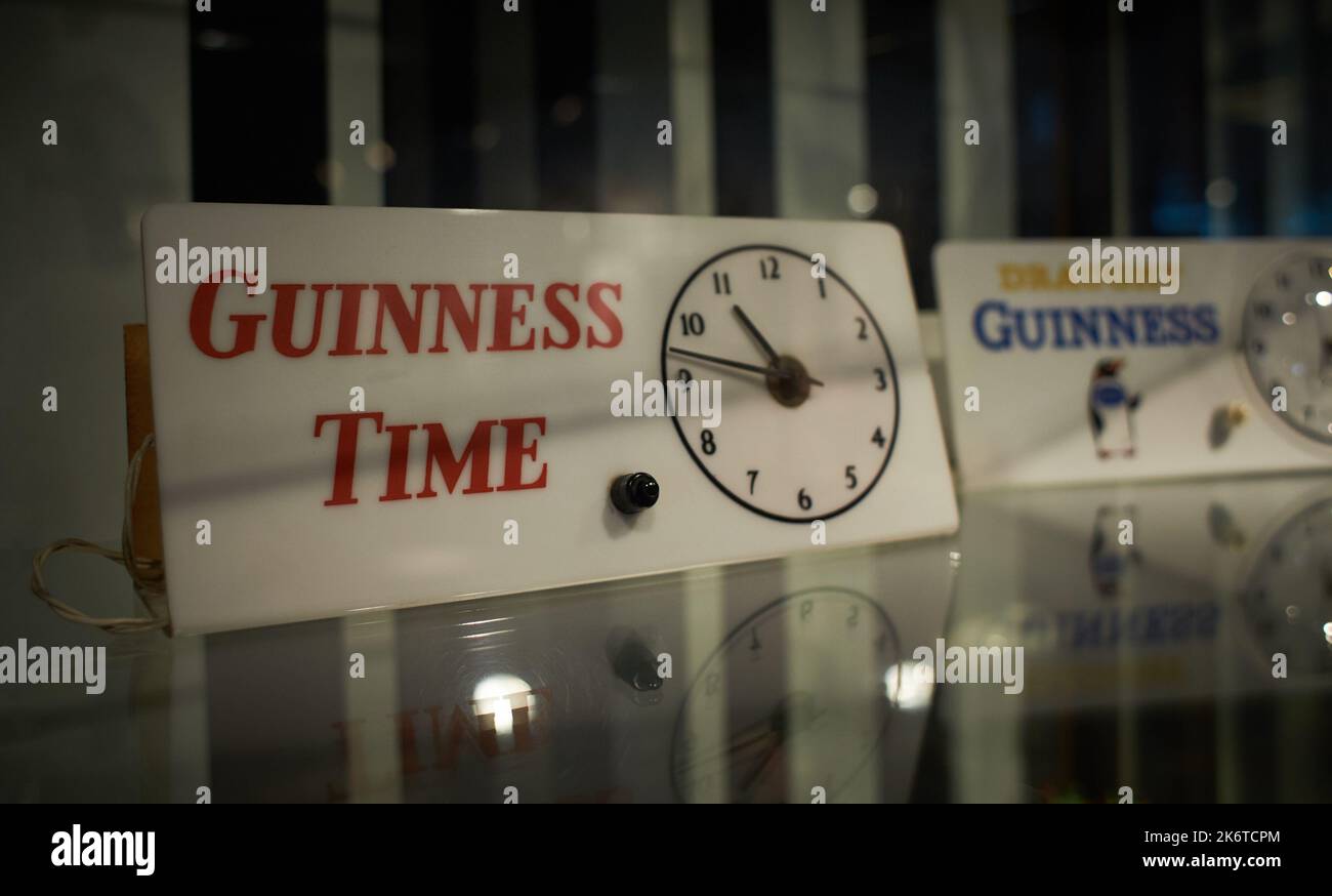 Dublin Ireland - 08 31 2022: Old historical clock in the museum of ...