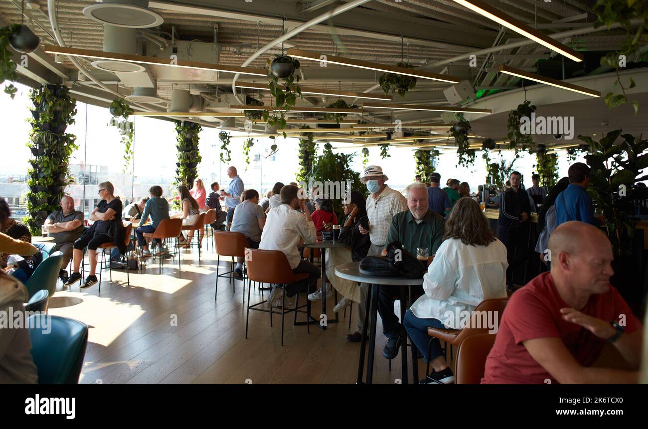 Dublin Ireland - 08 31 2022: Bar at the Guinness Storehouse Brewery ...