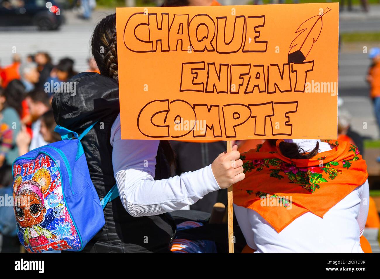 "Every Child matters"written in French “Canada’s second National Day ...