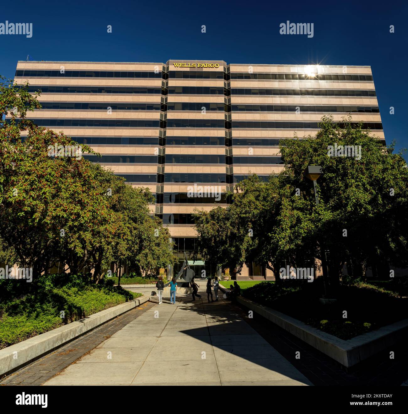 Main bank building in Boise Idaho for Wells Fargo Stock Photo - Alamy
