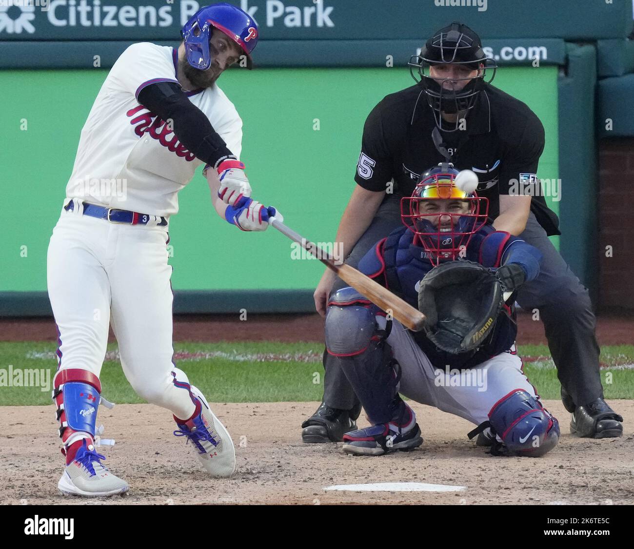 Philadelphia, USA. 15th Oct, 2022. Philadelphia Phillies Bryce Harper ...
