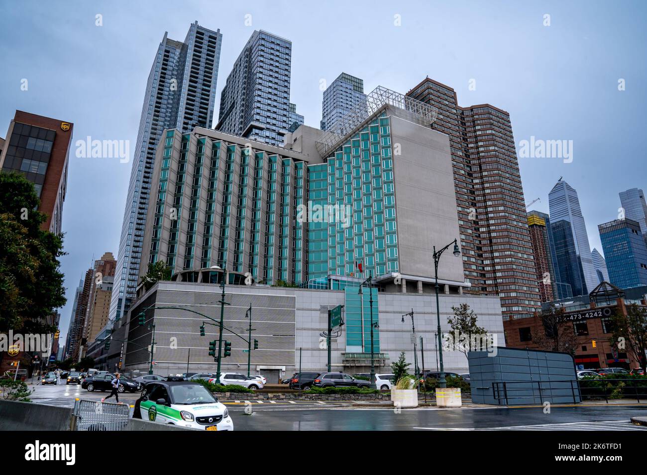New York, NY - USA - Oct 2,2022 - landscape view of the Consulate ...
