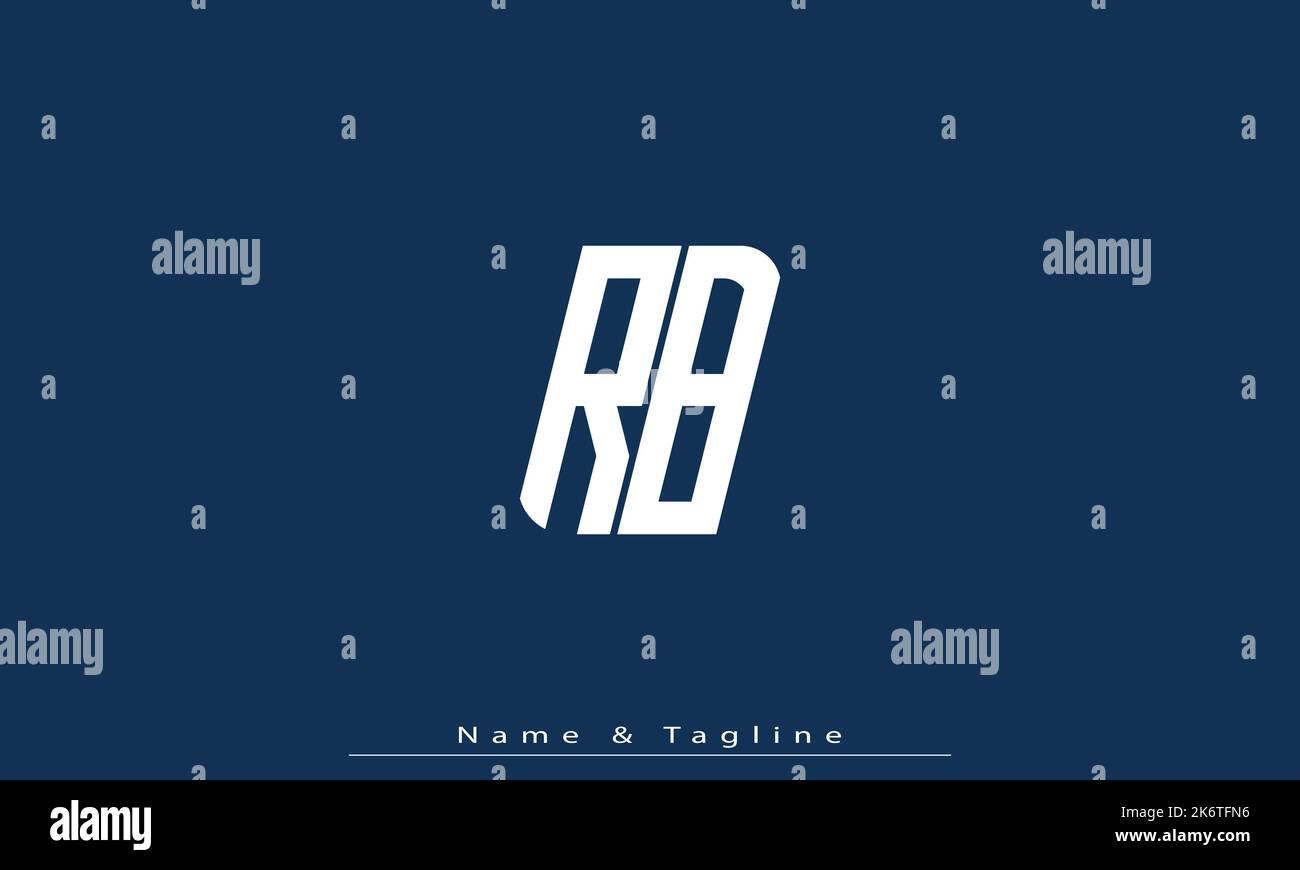 Alphabet letters Initials Monogram logo RB , BR Stock Vector Image & Art - Alamy