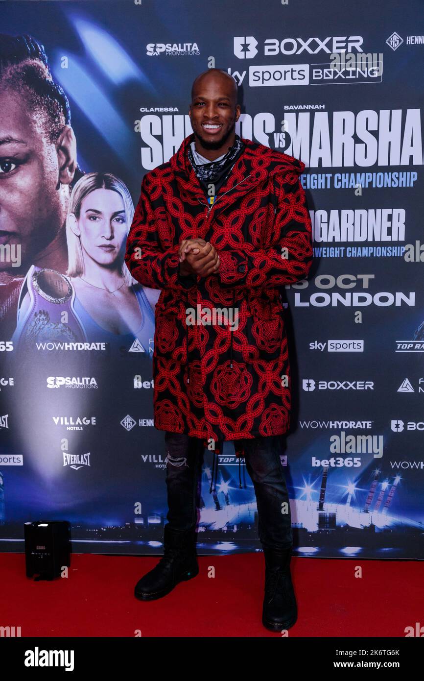 The O2, London, UK. 15th October 2022. Michael 'Venom' Page arriving at ...
