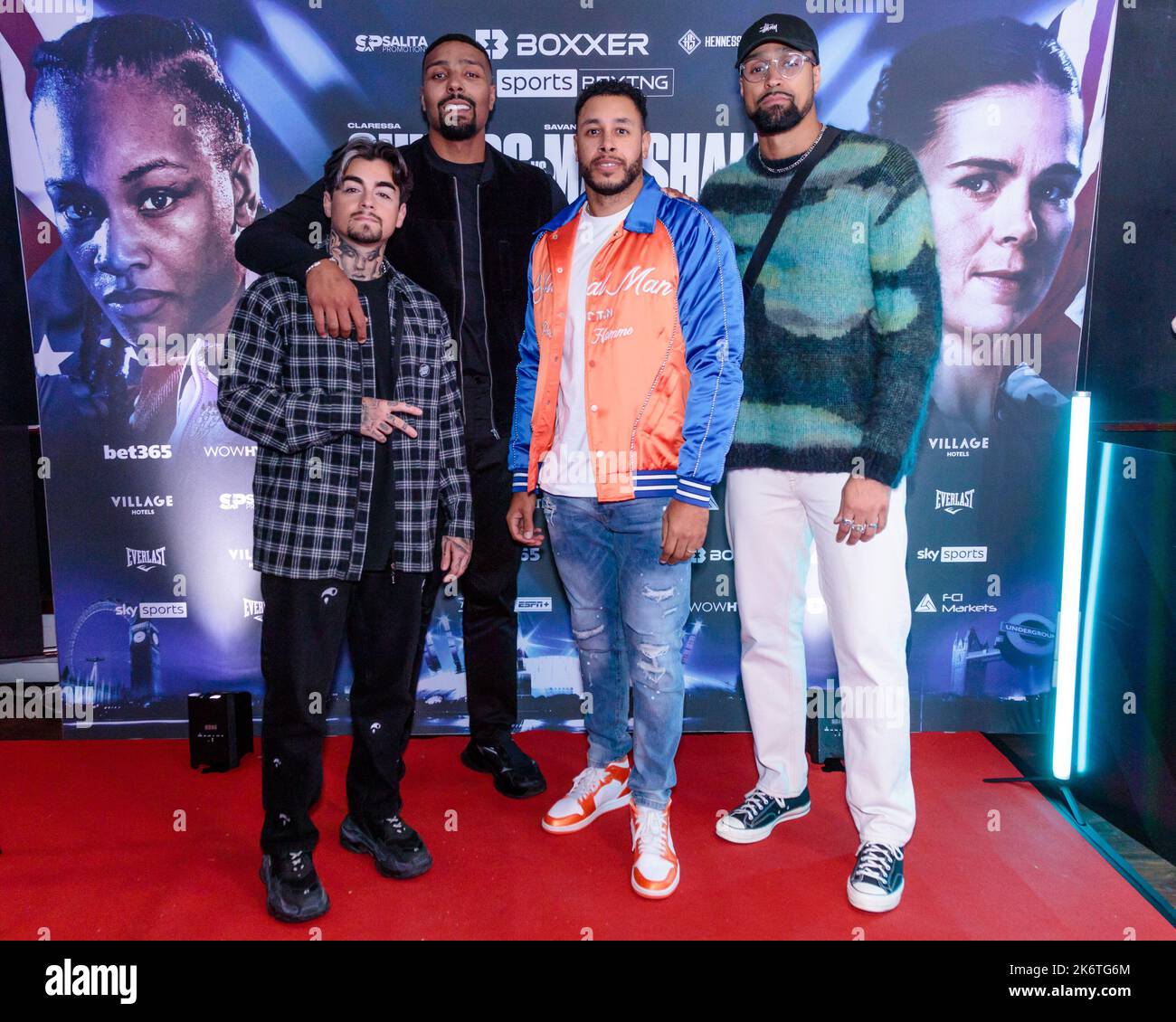 The O2, London, UK. 15th October 2022. Mitchell Craske, Jordan Banjo ...