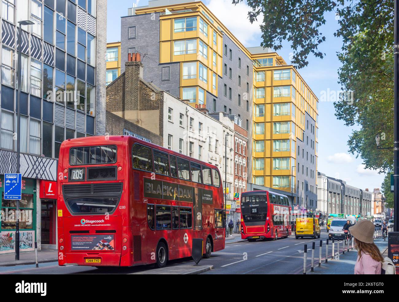 Double decker buses road high street whitechapel transport trans hi-res ...