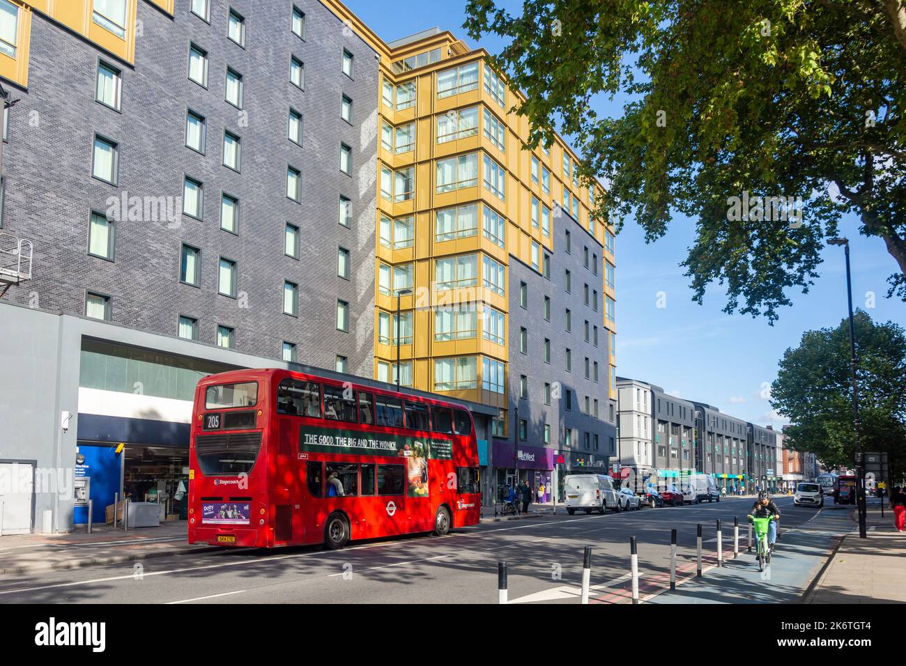 Double-decker bus, Whitechapel Road, Whitechapel, The London Borough of ...